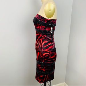 Jump | Dresses | Jump Apparel Strapless Satin Sequin Mini Dress | Poshmark